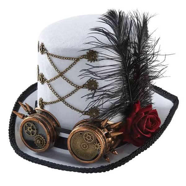 Gothic Steampunk Fedora Hat | Gothic Hat - Gothic Babe Co
