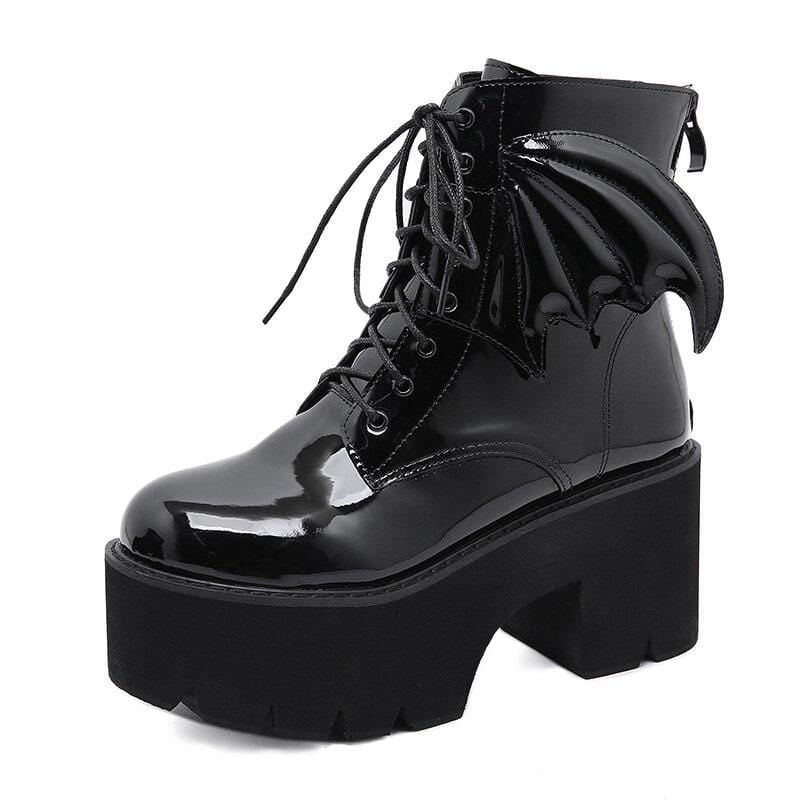 Devil Winged Boots - Gothic Babe Co