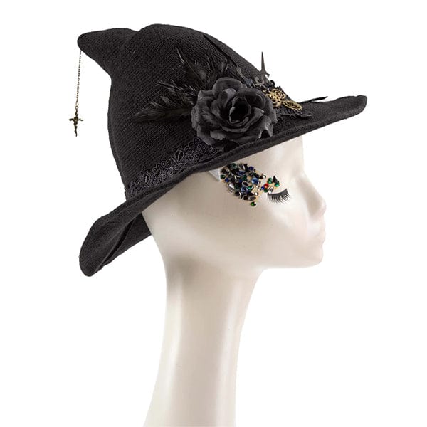 Gothic Black Witch Hat - Gothic Babe Co