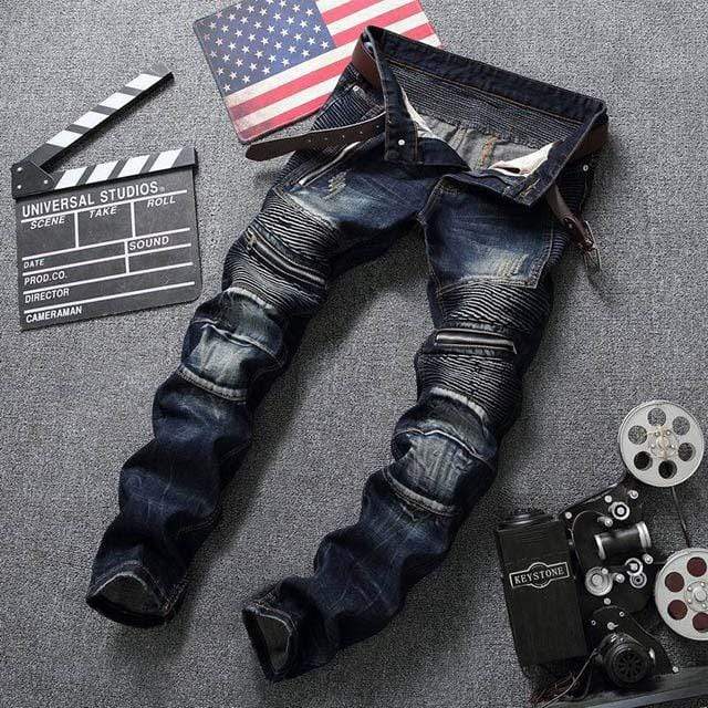 Ripped Rockstar Jeans - Gothic Babe Co