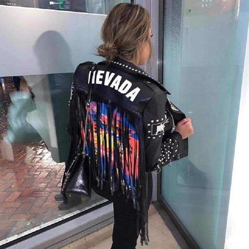 Fancy Punk Leather Jacket | Goth Jacket - Gothic Babe Co