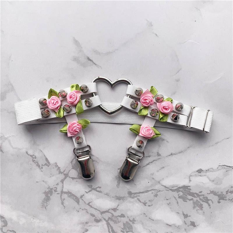 Suspender Holy Leg Garter | Leg Garter Belt - Gothic Babe Co