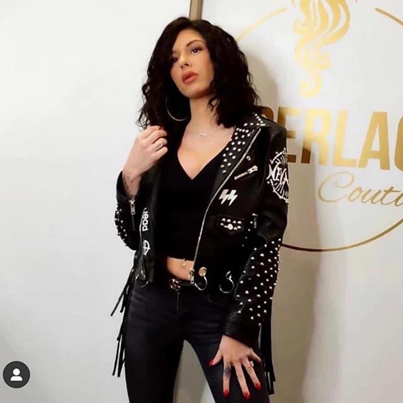 Fancy Punk Leather Jacket | Goth Jacket - Gothic Babe Co