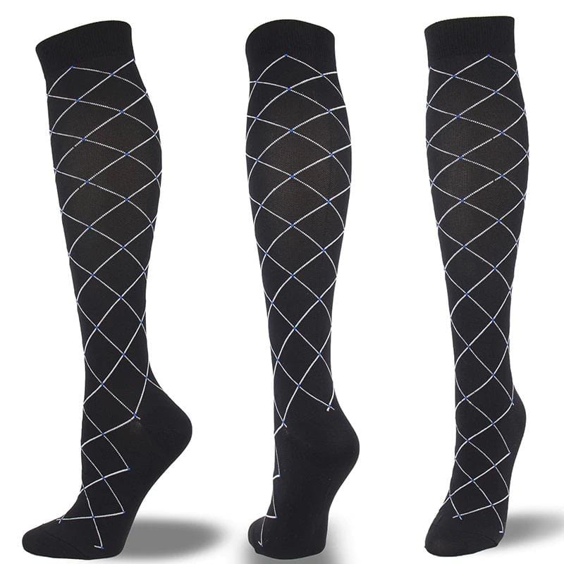 Gothic Black Compression Socks | Goth Socks - Gothic Babe Co