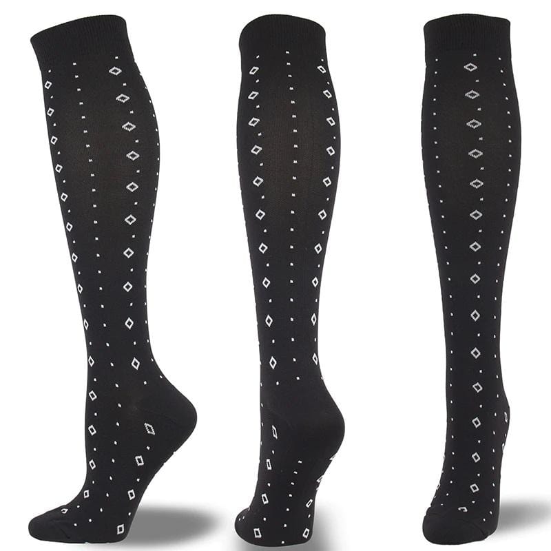 Gothic Black Compression Socks | Goth Socks - Gothic Babe Co