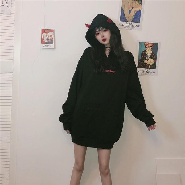 Lil Punk Devil Hoodie | Gothic Hoodie - Gothic Babe Co