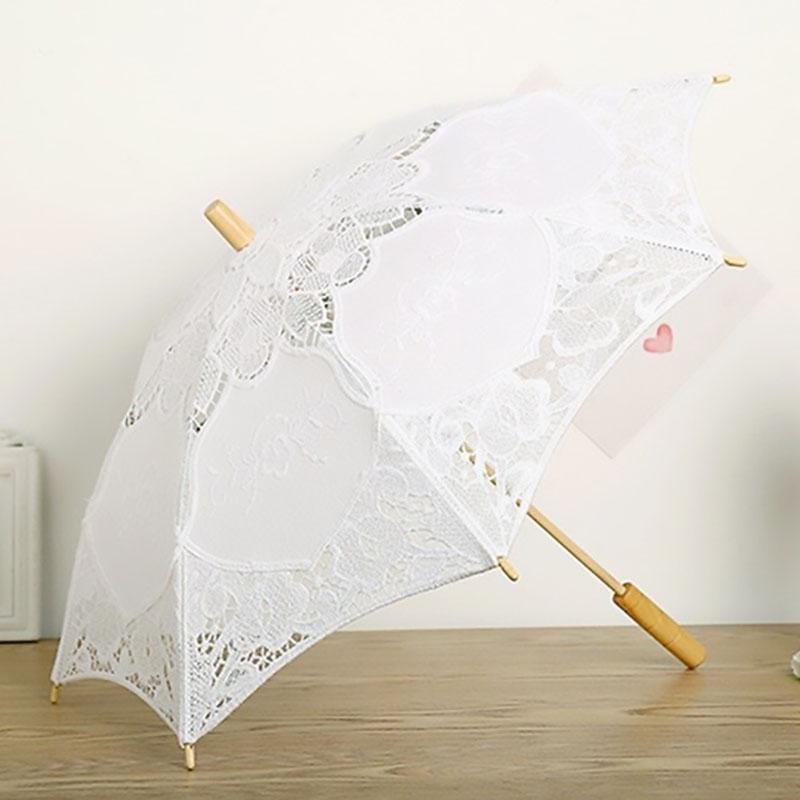 Dark Gothic Lace Umbrella | Goth Umbrella - Gothic Babe Co