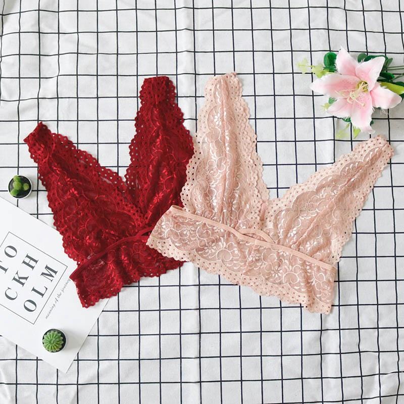 Vivian Floral Lace Bra | Gothic Bra - Gothic Babe Co
