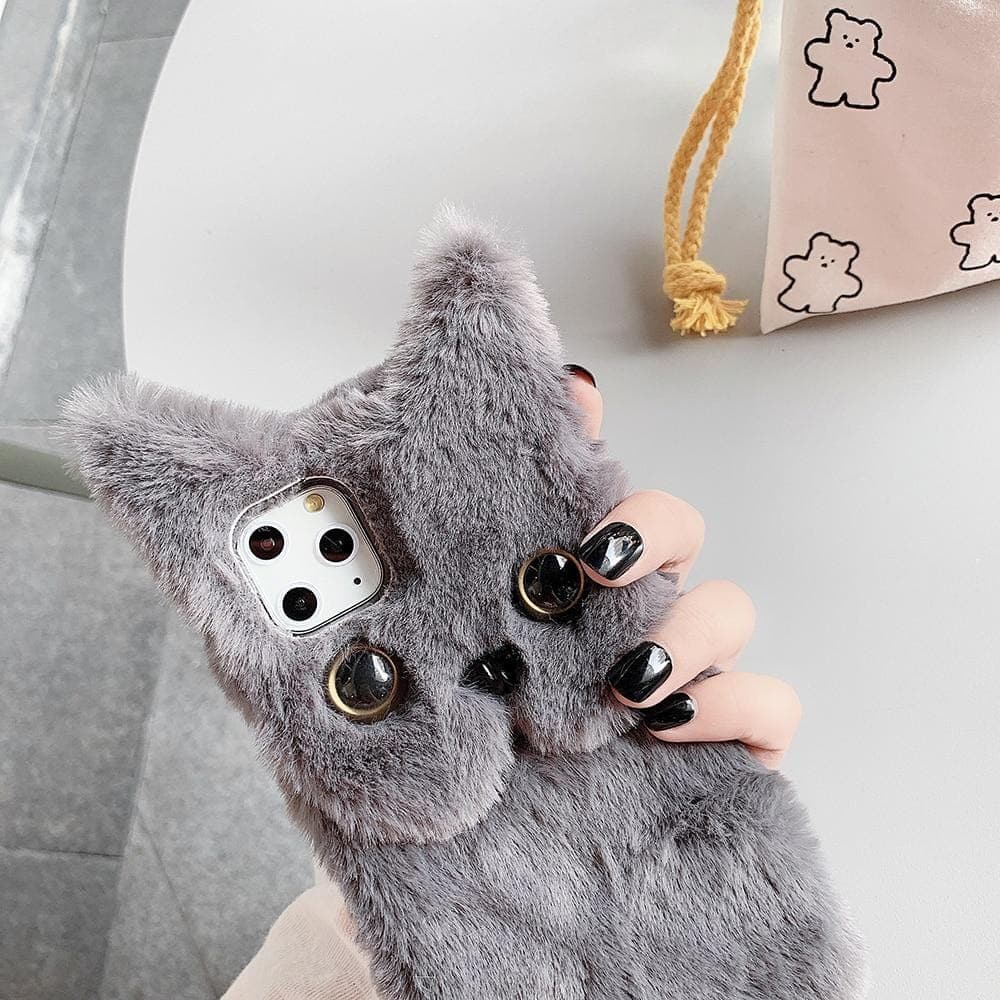 Furry Cat Phone Case | iPhone Case | Gothic Phone Case - Gothic Babe Co