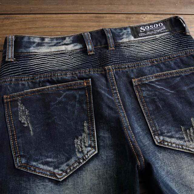Ripped Rockstar Jeans - Gothic Babe Co