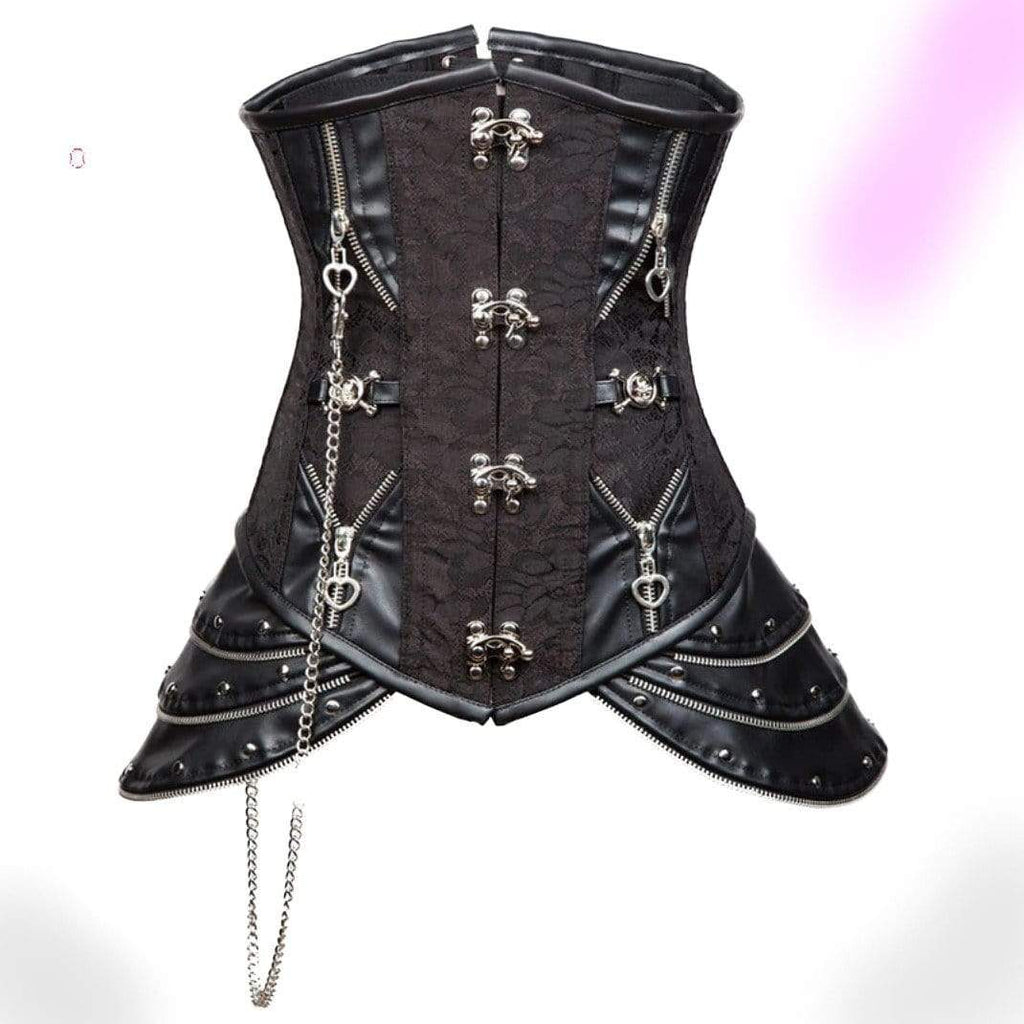 Hellebore Gothic Underbust Corset Steel Bone – Gothic Babe Co