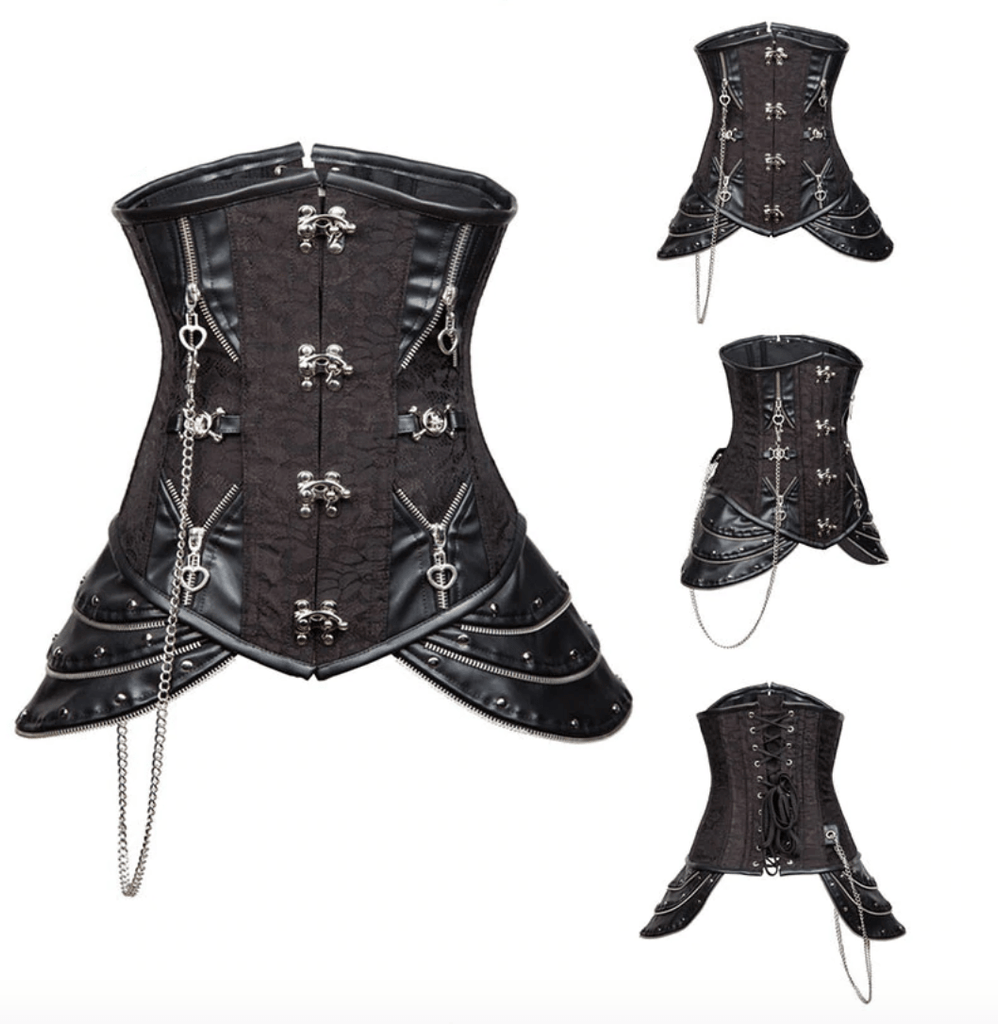 Hellebore Gothic Underbust Corset Steel Bone – Gothic Babe Co