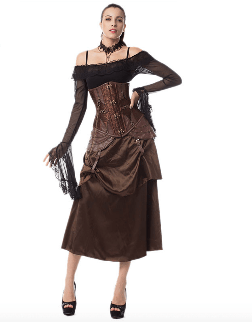 Hellebore Gothic Underbust Corset Steel Bone – Gothic Babe Co