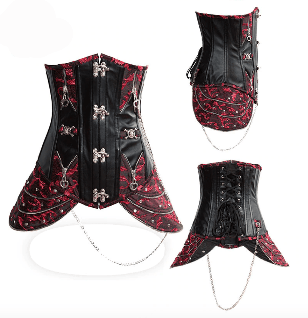 Hellebore Gothic Underbust Corset Steel Bone – Gothic Babe Co