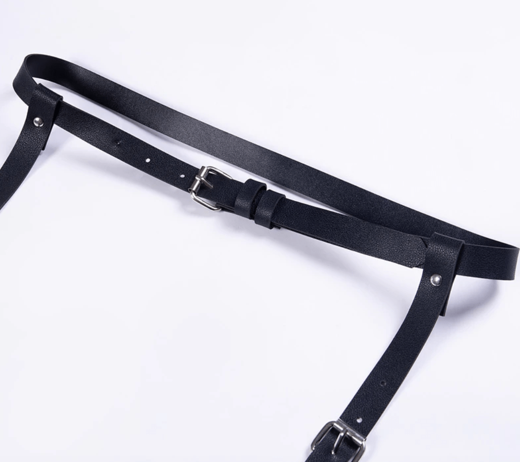 Bellatrix Gothic Belt Leather Bandage - Gothic Babe Co