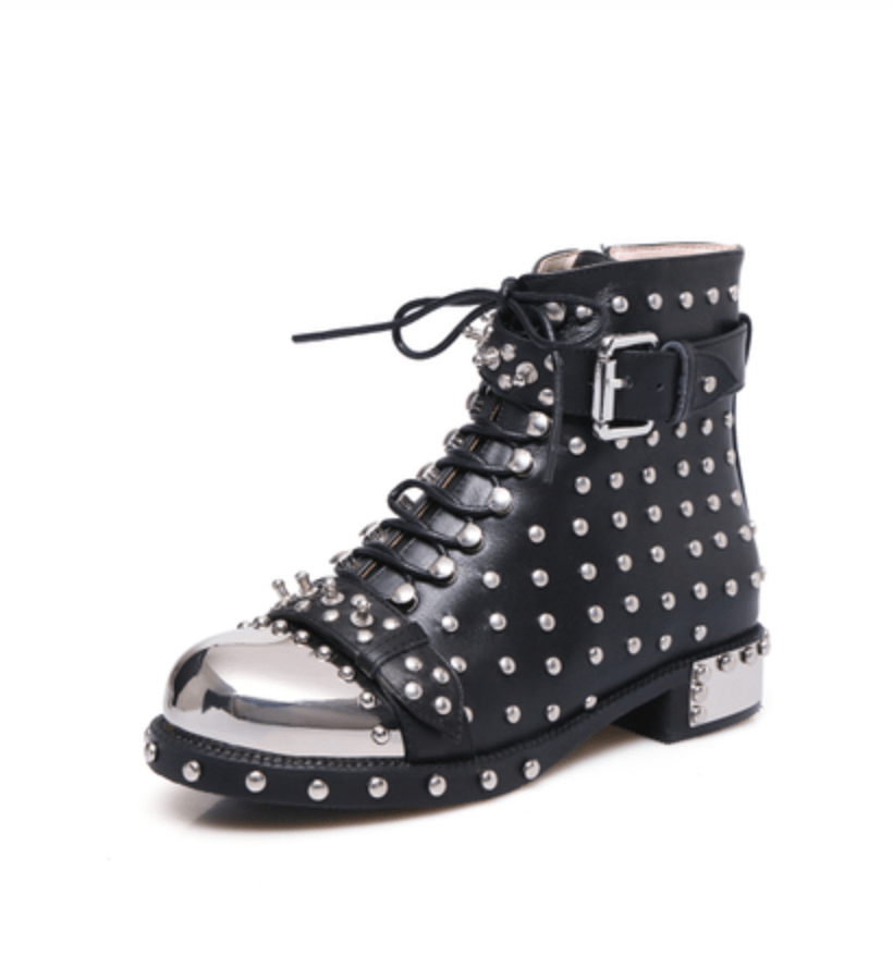 GENUINE Kick ‘em to the Curb Moto Boots - Gothic Babe Co