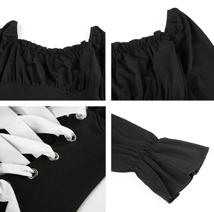 Perfect Mistake Lace Up Dress - Gothic Babe Co