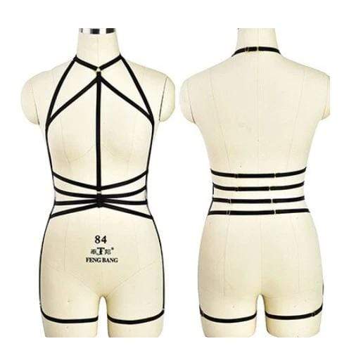 Goth Rave Body Harness Selection - Gothic Babe Co