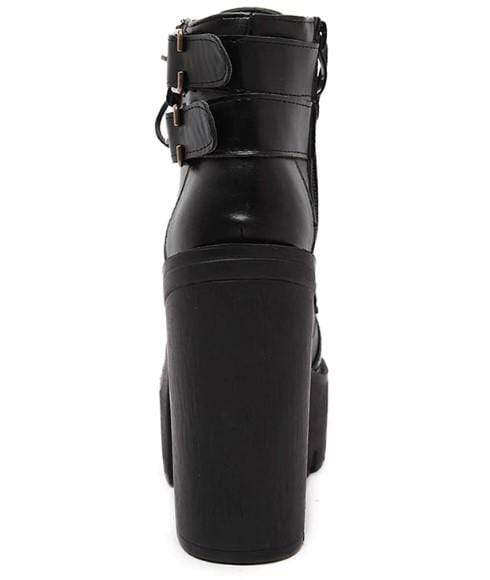 RIOT Gothic Lace Up Platform Boots - Gothic Babe Co