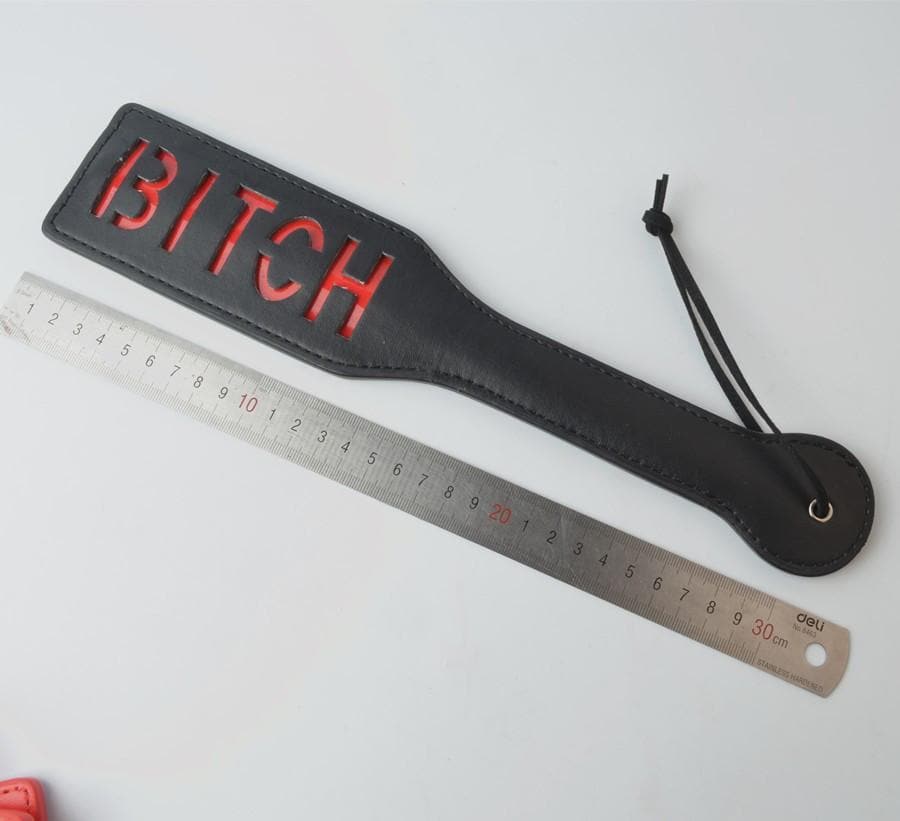 B*tch Spank Paddle - Gothic Babe Co