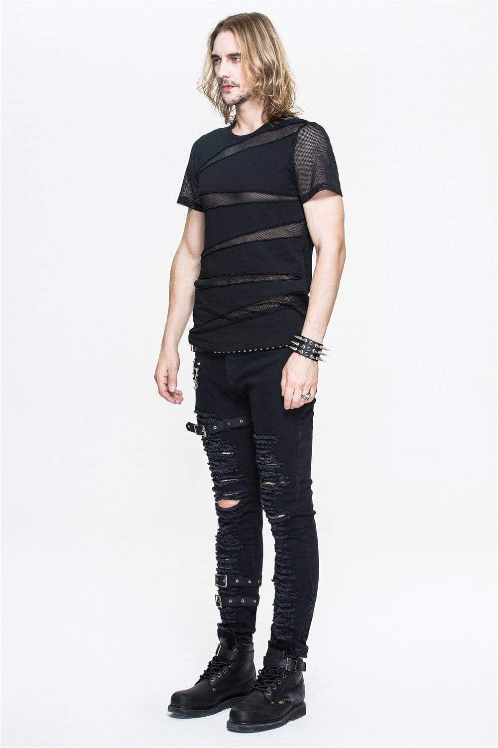 Punk Mesh Shirt - Gothic Babe Co